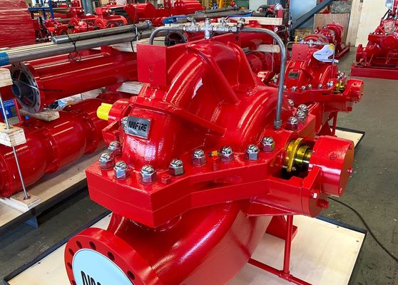 NFPA 20 Standard Split Case Horizontal Centrifugal Pump 500 GPM For Fire Fighting