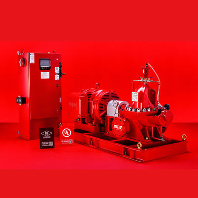 FM Approved Ductile Cast Iron Split Case Fire Pump 1500 GPM / 170 PSI