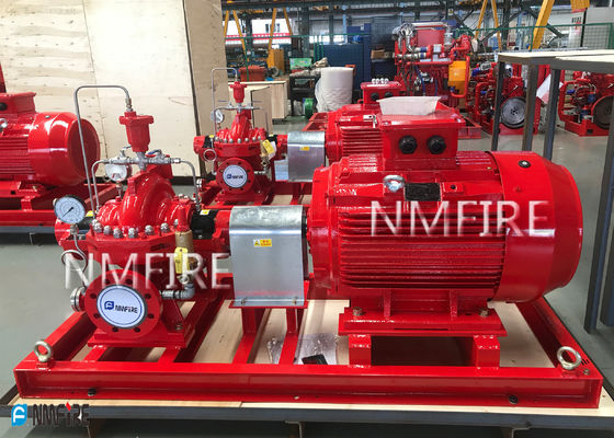 750 GPM Electric Fire Fighting Pump / Fire Fighting Pump System 170PSI UL FM NFPA 20 Fire ...
