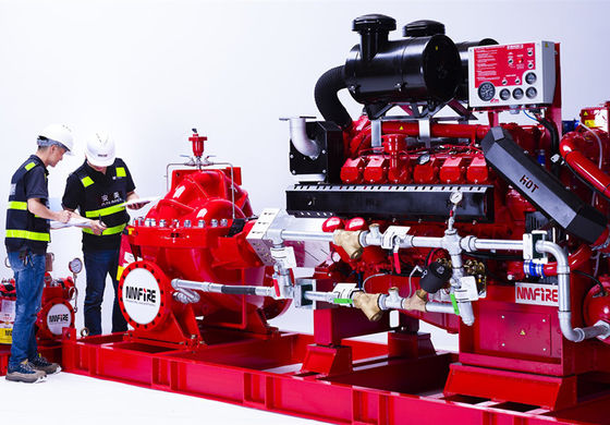 55 KW Fire Pump Engine Diesel Fuel With Compact Structure , UL / FM ...