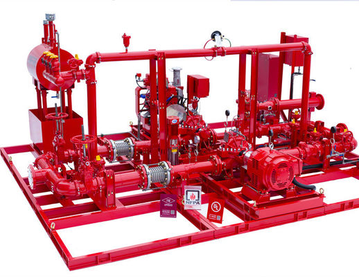 450GPM @ 125PSI Skid Mounted Fire Pump With Centrifugal End Suction ...