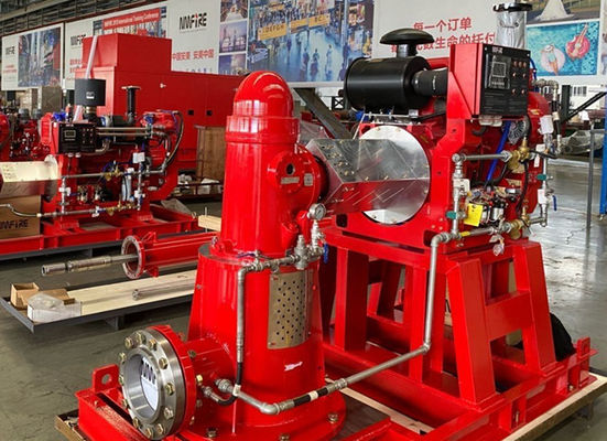 500 GPM End Suction Fire Pump , High Strength Diesel Fire Water Pump ...
