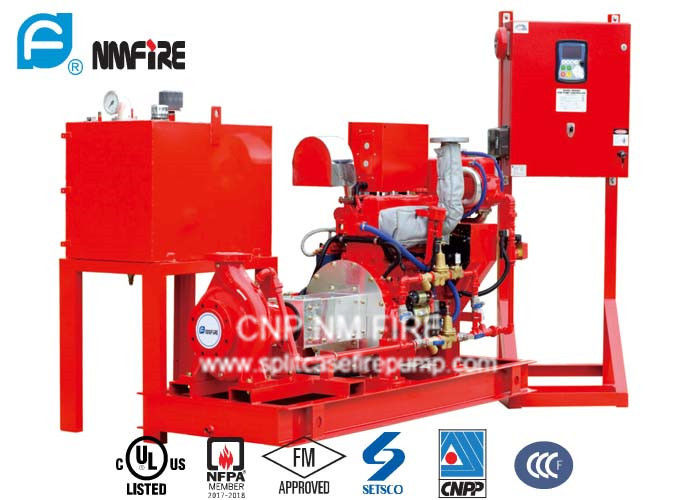 750GPM @ 125PSI Diesel Engine Drive End Suction Fire Pump UL/FM Listed ...