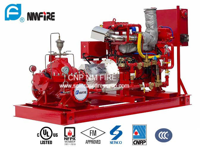 For Water Use UL/FM Listed Diesel Engine Drive Fire Pump With 1250GPM @ 150PSI Horizontal Split ...
