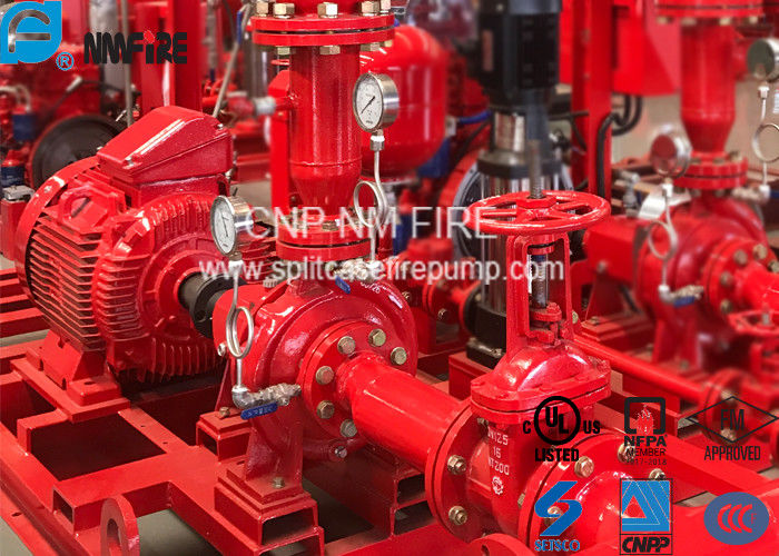 UL Listed Electric Motor Driven Fire Pump End Suction Pump Sets 47.7kw ...