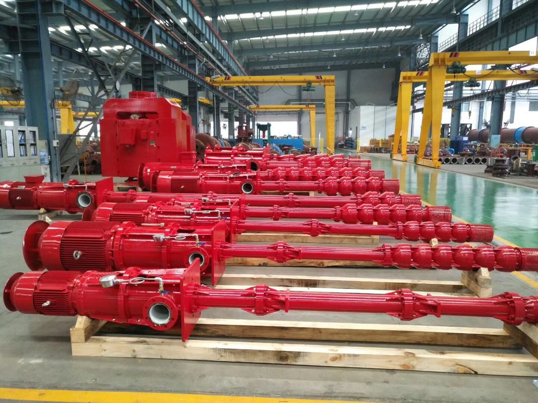 UL FM NFPA20 Vertical Turbine Fire Pump 227M3/H 145PSI With XDD Motor