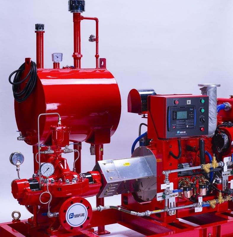 Horizontal Split Case Centrifugal Pump SS Red Diesel Engine Fire Pump ...