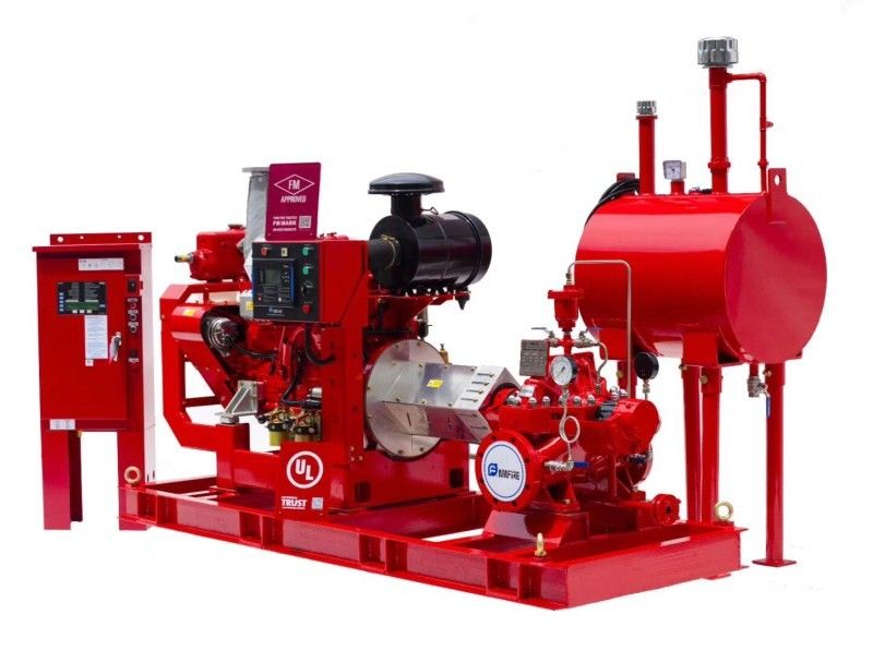 Multistage 1000GPM @ 130PSI Diesel Engine Drive Fire Pump With ...