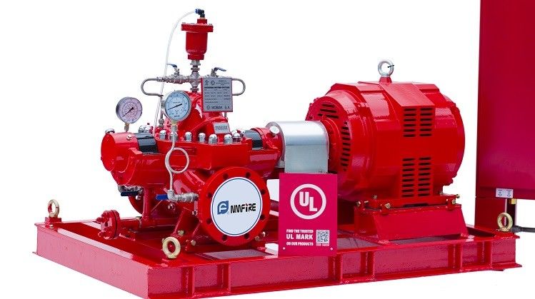 High Head Electric Motor Driven Fire Pump For Fire Fighting 200 Us GPM ...