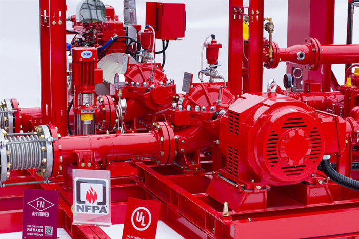 Horizontal Centrifugal Split Case Fire Pump Set 1000 Gpm With Engine ...