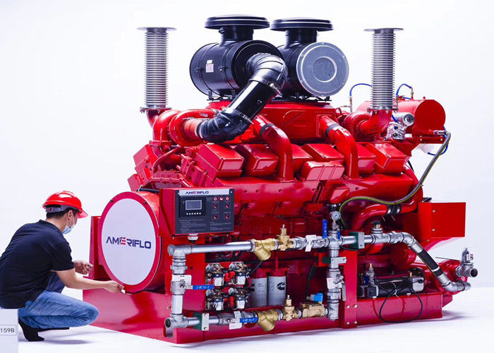 DeMaas Brand Fire Pump Diesel Engine For Firefighting , Pumping Set ...