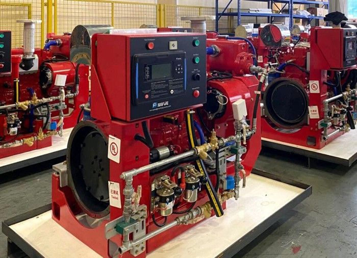 High Performance Fire Pump Diesel Engine 209kw With Speed 2100RPM , UL ...