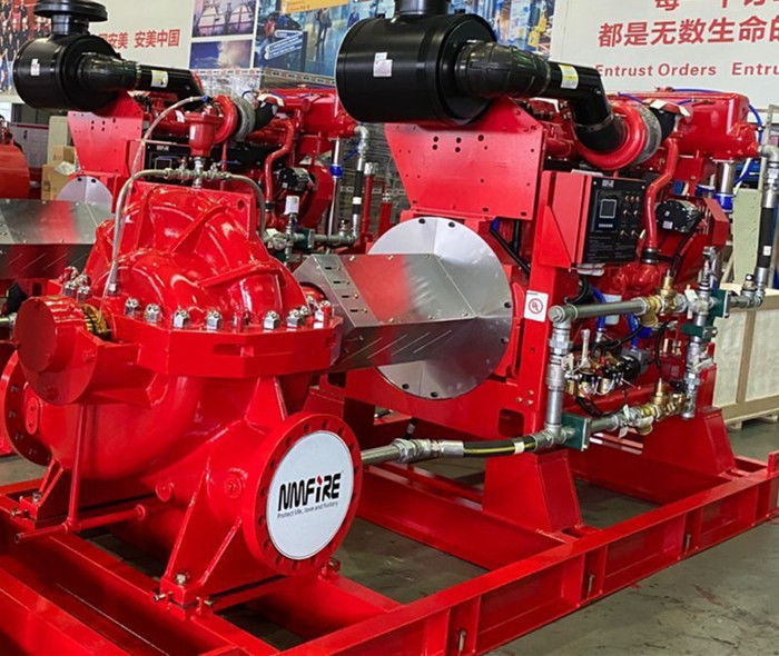 Single Stage Horizontal Centrifugal End Suction Fire Pump Set With ...