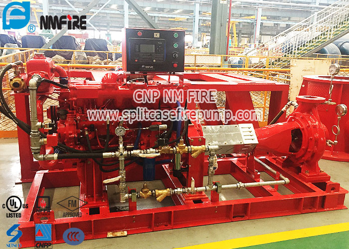 NM Fire Split Case Diesel Engine Driven Fire Pump Set Horizontal For ...
