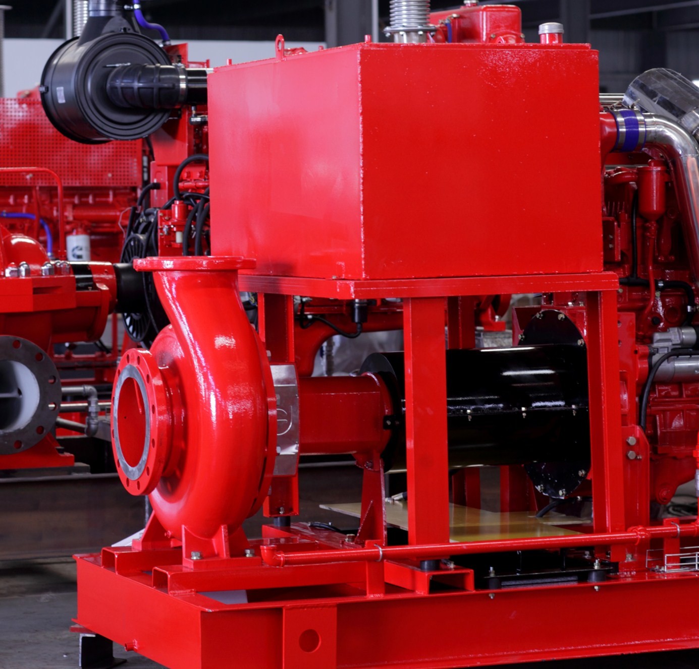 Single Stage Horizontal Centrifugal End Suction Fire Pump Set With ...
