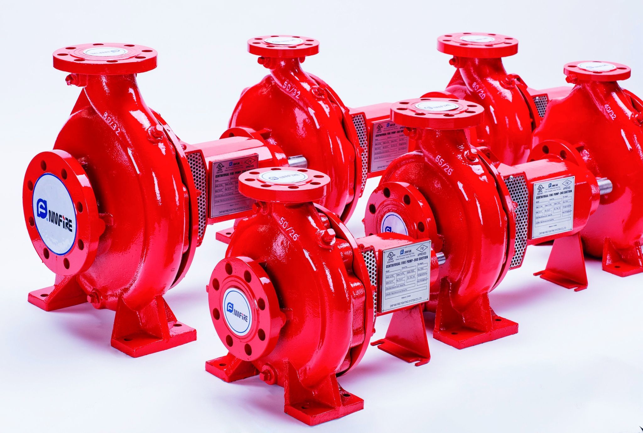 500 Flow End Suction Fire Pump Systems 2980 Rpm for Fire Safety