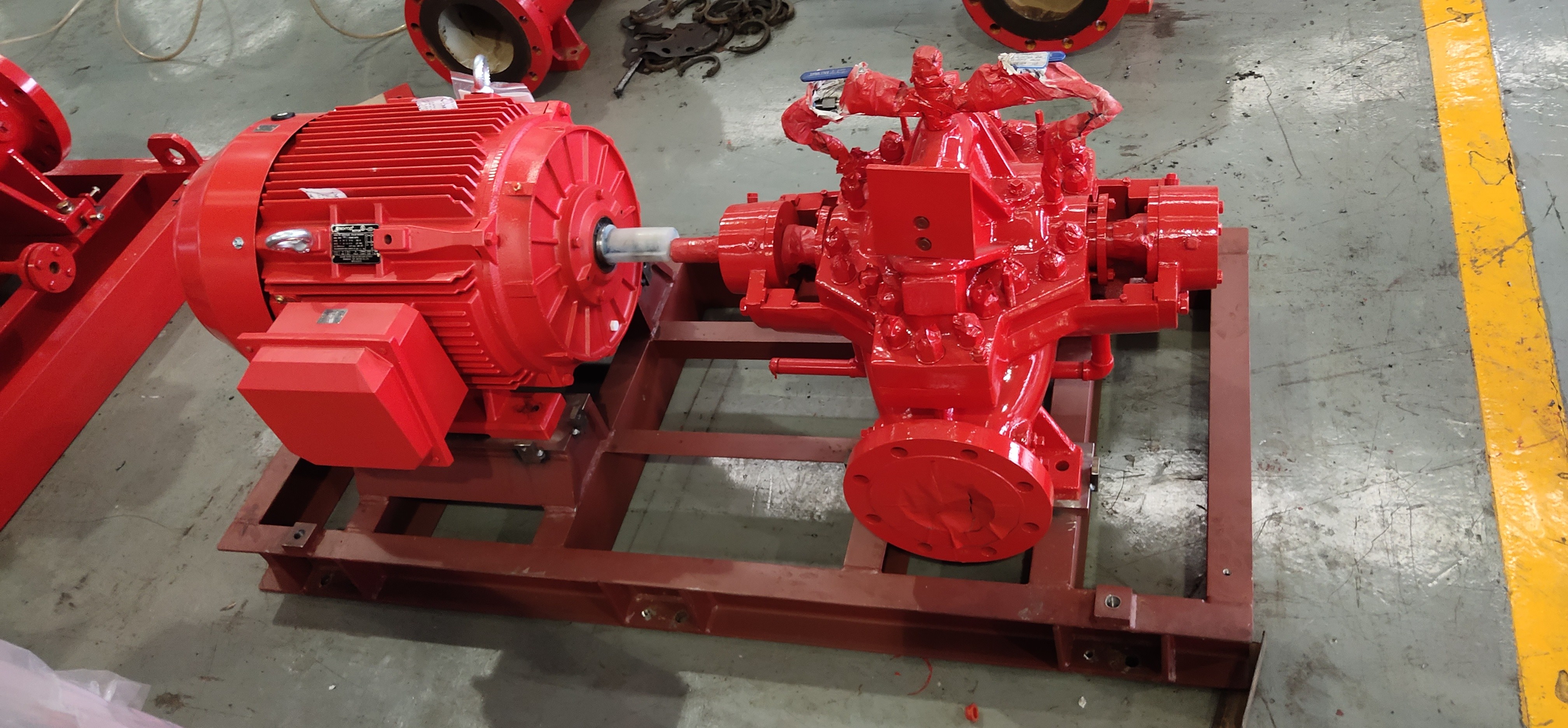 300 GPM 83 PSI Fire Fighting Pump System , SS UL FM Diesel Fire Pump ...