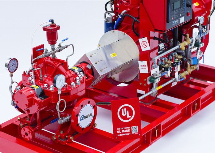 UL FM Approved Horizontal Split Case Fire Pump 500 GPM / 312 Feet Head ...