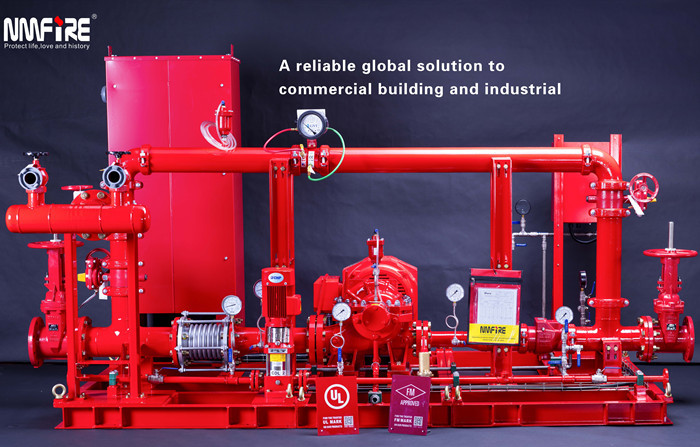 UL / NFPA20 500GPM Skid Mounted Fire Pump With Centrifugal End Suction Fire Pump Sets