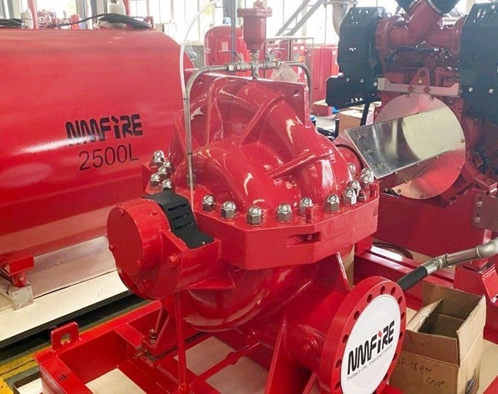 Single Stage Split Case Horizontal Fire Pump Set Driven by Diesel ...