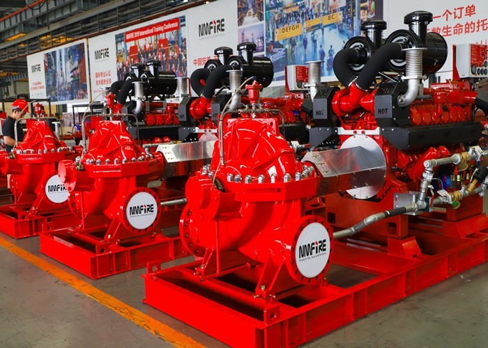 NMFIRE Two Stages Horizontal Split Case Diesel Engine Driven Fire Pump