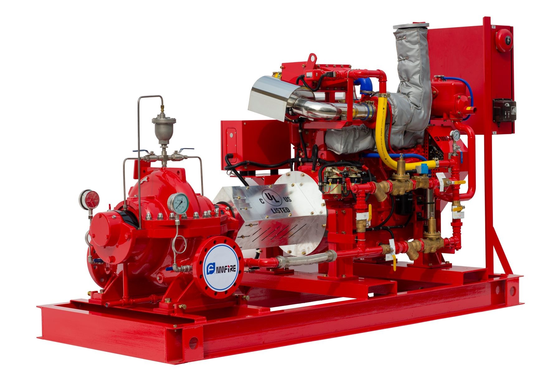 Diesel Engine UL FM 5000GPM 174PSI Split Case Fire Pump With Tornatech ...