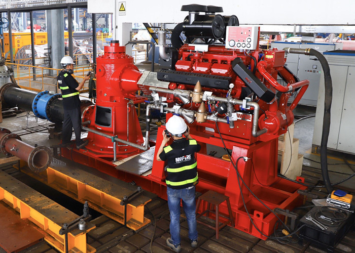 2 Stage Vertical Turbine Fire Pump / Diesel Fire Fighting Water Pump ...