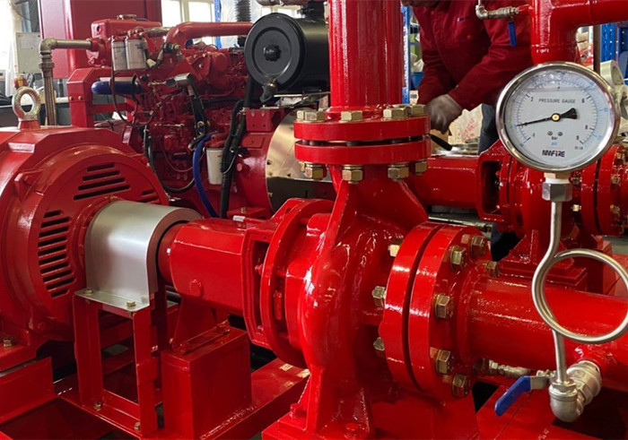 Red UL Listed Diesel Fire Pump Package With Vertical Turbine Fire Pump Sets