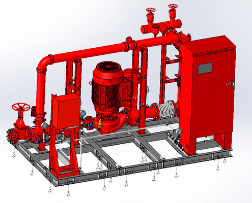 500 GPM Vertical Inline Fire Pump Assembly NFPA 20 Fire Pump Package