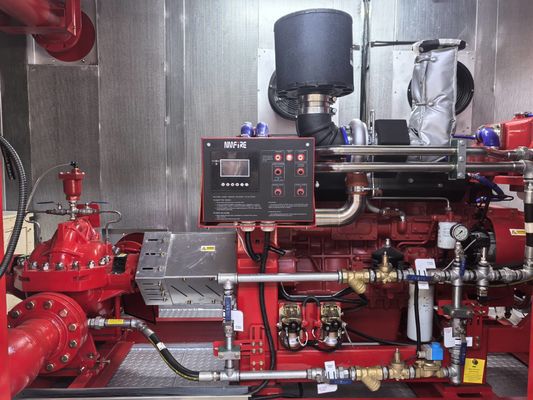 1500 GPM Horizontal Split Case Fire Pump Assembly 1E1D1J NFPA 20 ...