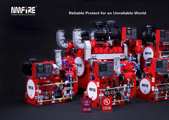 Fire Fighting Pump Set Use Diesel Engine Driver , Ul Fire Pump NFPA20 ...