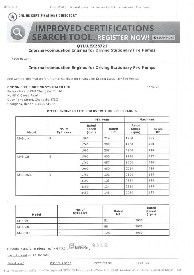 2000GPM 140PSI INDUSTRIAL DIESEL ENGINE DRIVEN FIRE PUMP UL/FM END ...