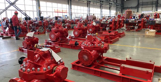 FM Approved Ductile Cast Iron Split Case Fire Pump 1500 GPM / 170 PSI