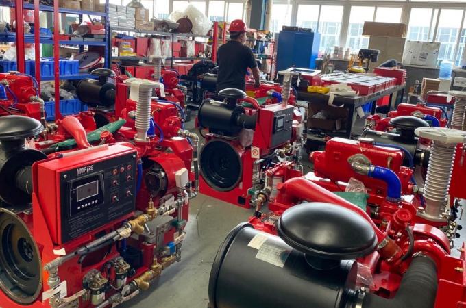 163KW 1500rpm Speed Diesel Engine For Fire Fighting Pump , NFPA20 Standard