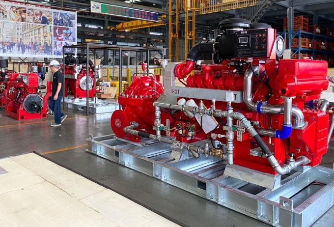 Fire Fighting Pump Set Use Diesel Engine Driver , Ul Fire Pump NFPA20 ...