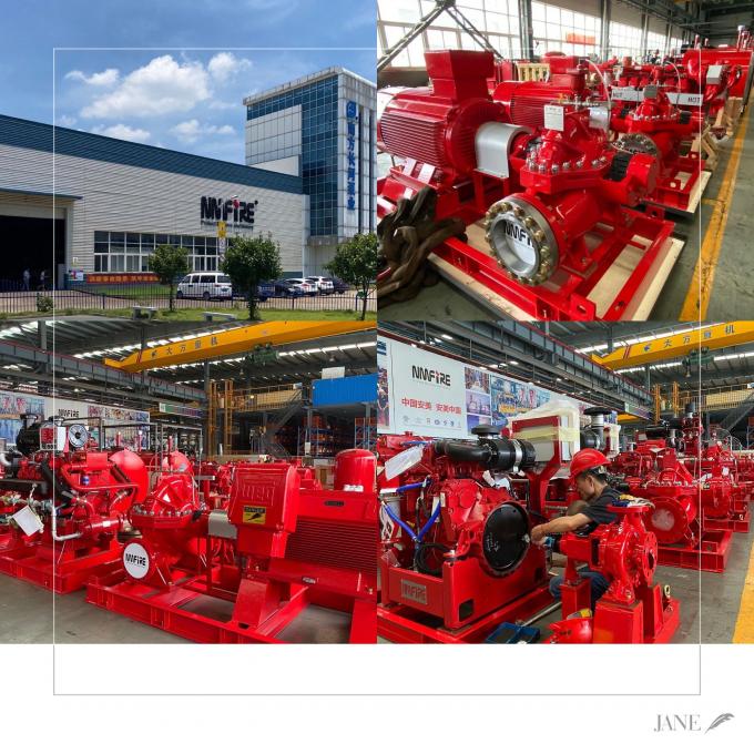 NM Fire Split Case Diesel Engine Driven Fire Pump Set Horizontal For ...