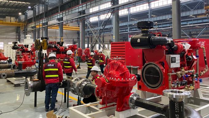 Skid Mounted Fire Pump Max 150 PSI Pressure for Fire Fighting Applications